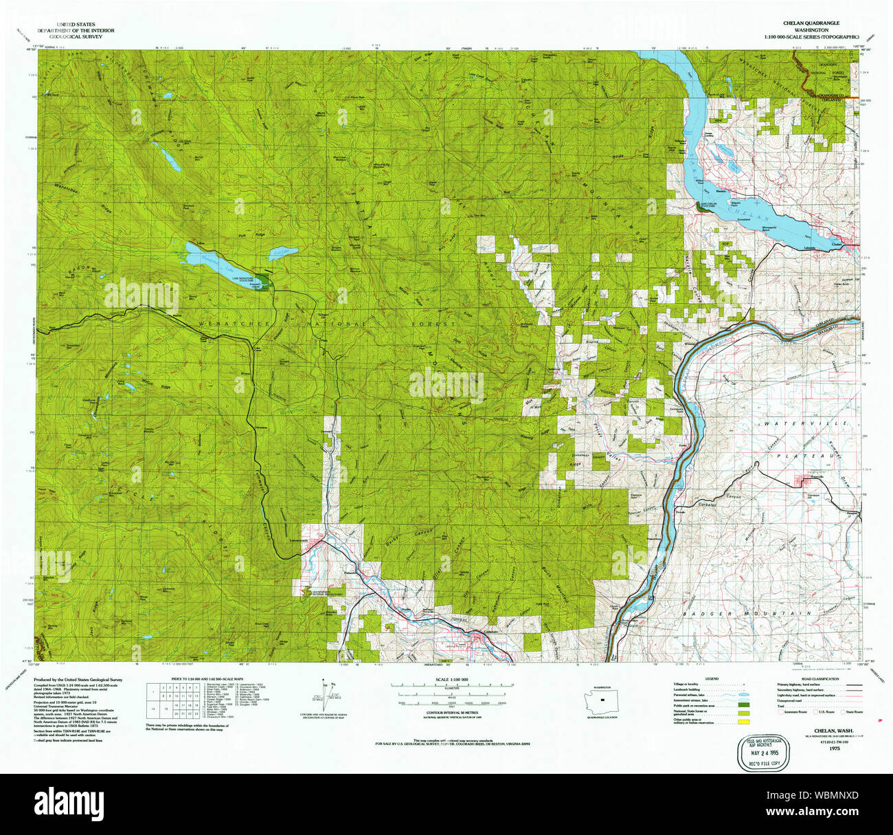 Chelan washington state map hi-res stock photography and images - Alamy