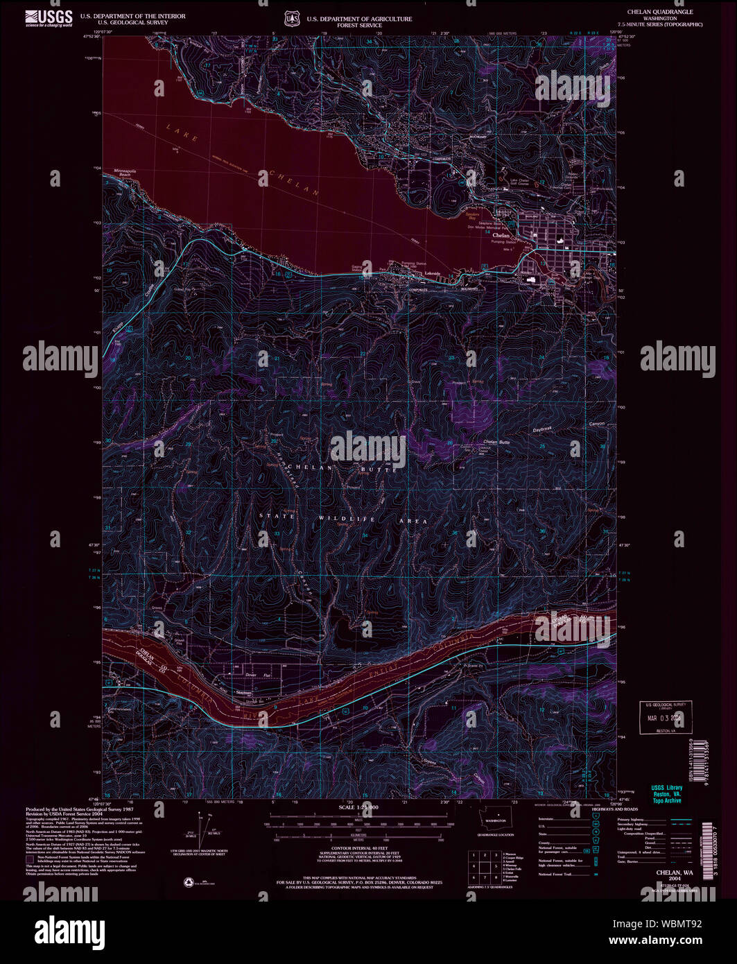 Chelan washington state map hi-res stock photography and images - Alamy
