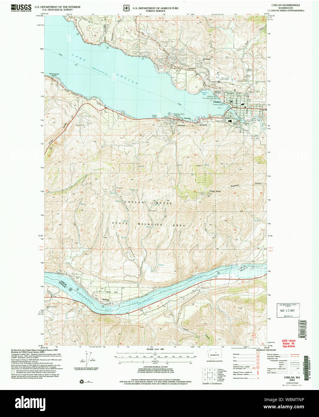 Chelan washington state map hi-res stock photography and images - Alamy