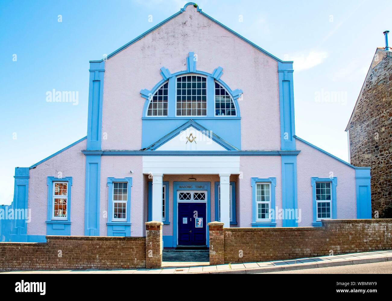 Masonic Temple `Fishguard Stock Photo - Alamy