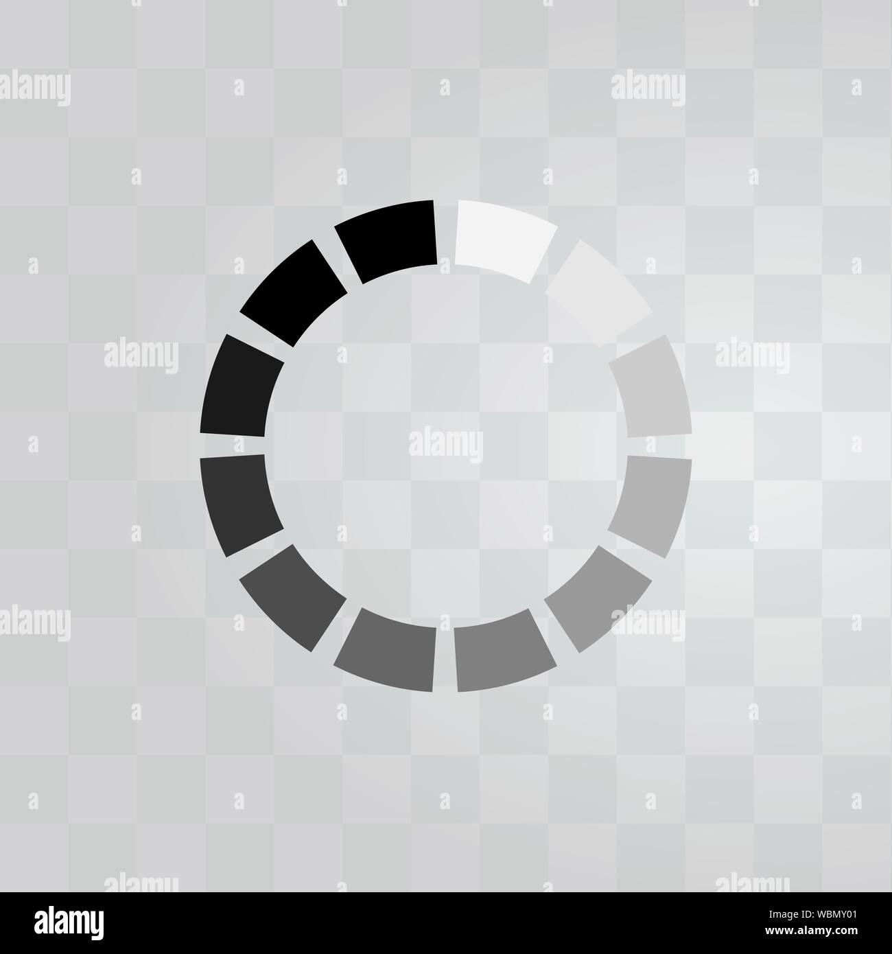 Round Loader icon vector circle button. Load sign symbol progress bar ...