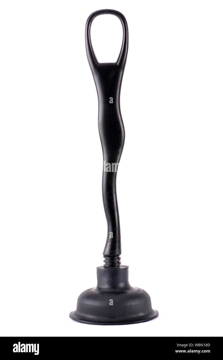 A plunger isolated on a white background Stock Photo - Alamy