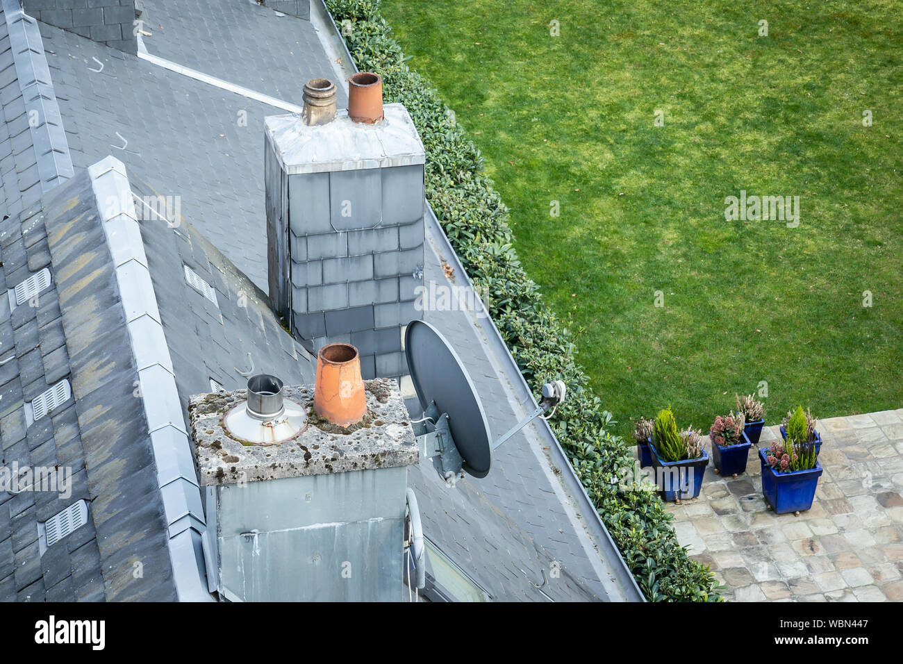 Chimney brick stone chimneys hi-res stock photography and images - Alamy