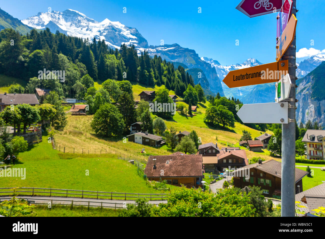 Wengen switzerland hi-res stock photography and images - Alamy