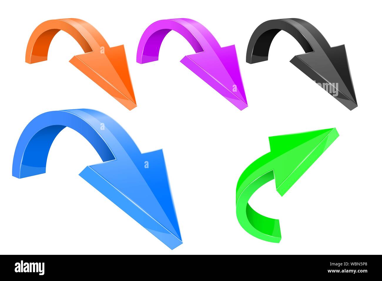 Down arrows. 3d elements Stock Vector Image & Art - Alamy