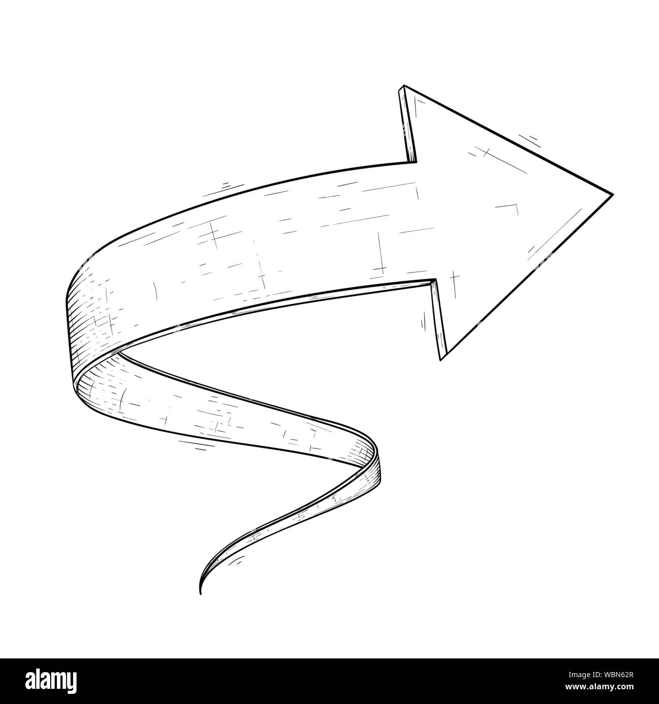 Arrow sketch hi-res stock photography and images - Alamy