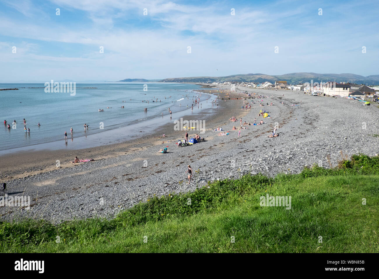 Borth,Beach,Borth Beach,village,holiday,seaside,resort,north,of ...
