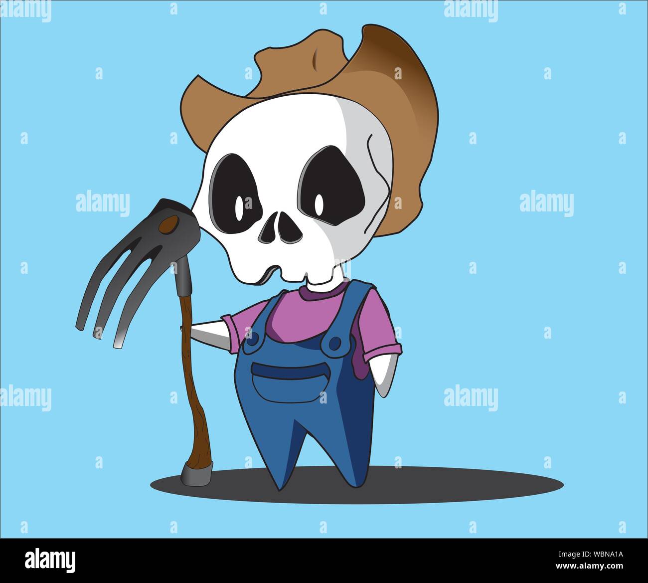 Skeleton Halloween Vector Stock Vector Image & Art - Alamy