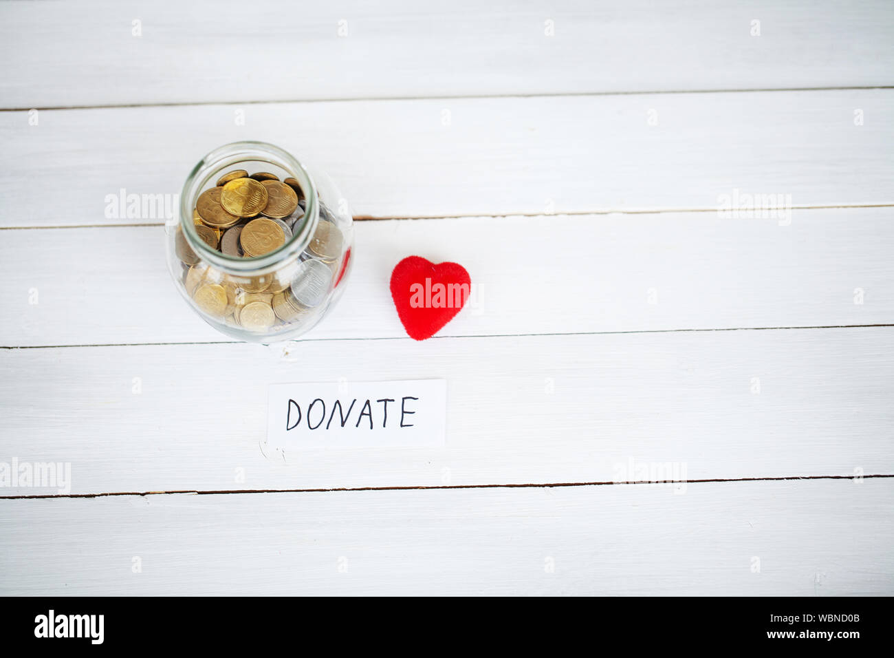 Donations and Charity. Donation Concept. A Donation Box on the White ...