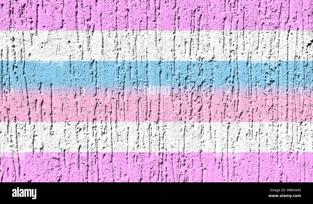 Flag of bigender pride close up painted on a cracked wall Stock Photo ...