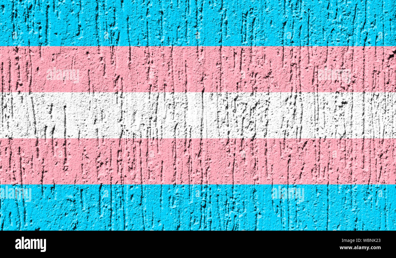 Flag of Transgender close up painted on a cracked wall Stock Photo - Alamy