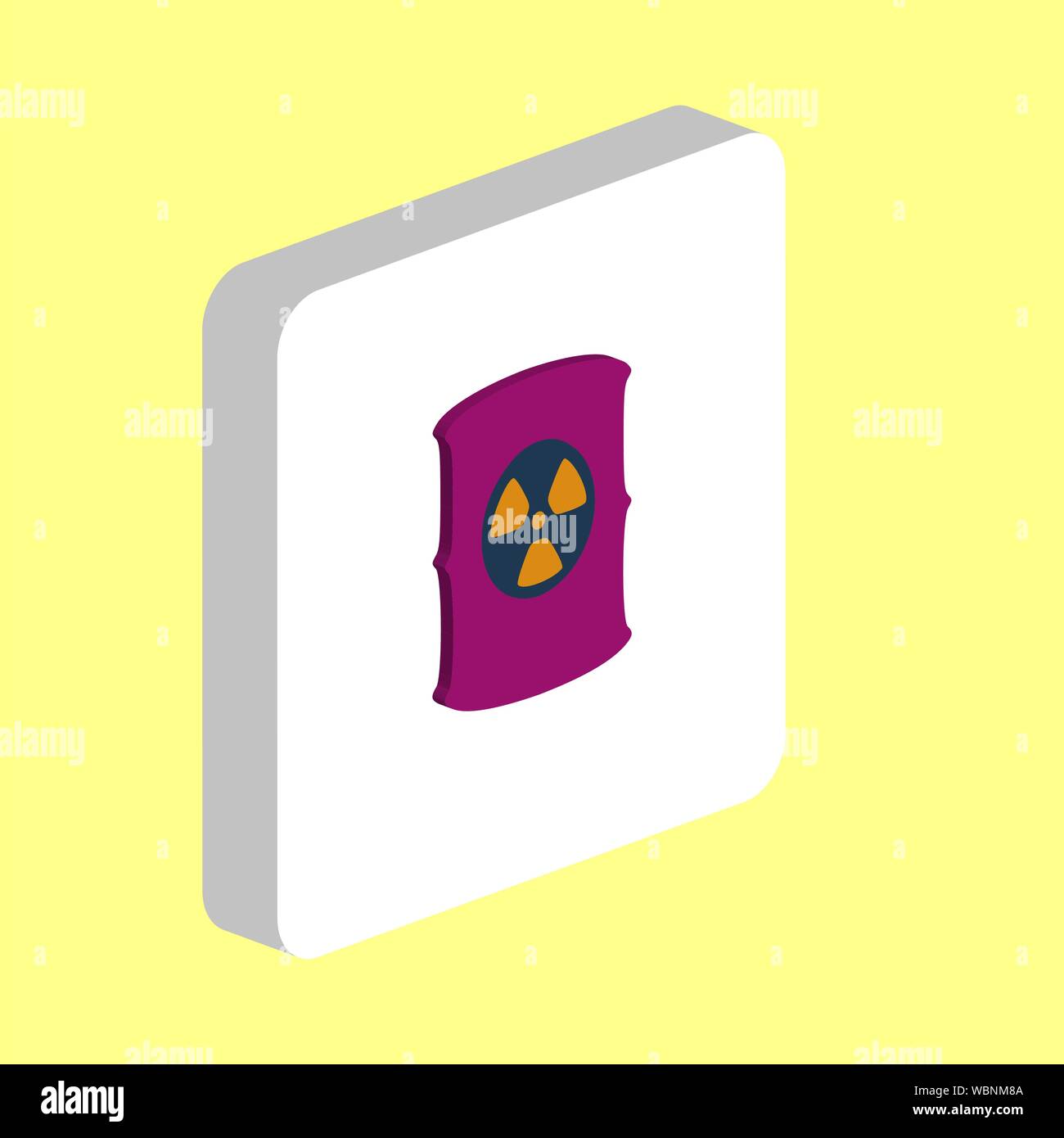 Radioactive Waste Simple vector icon. Illustration symbol design ...