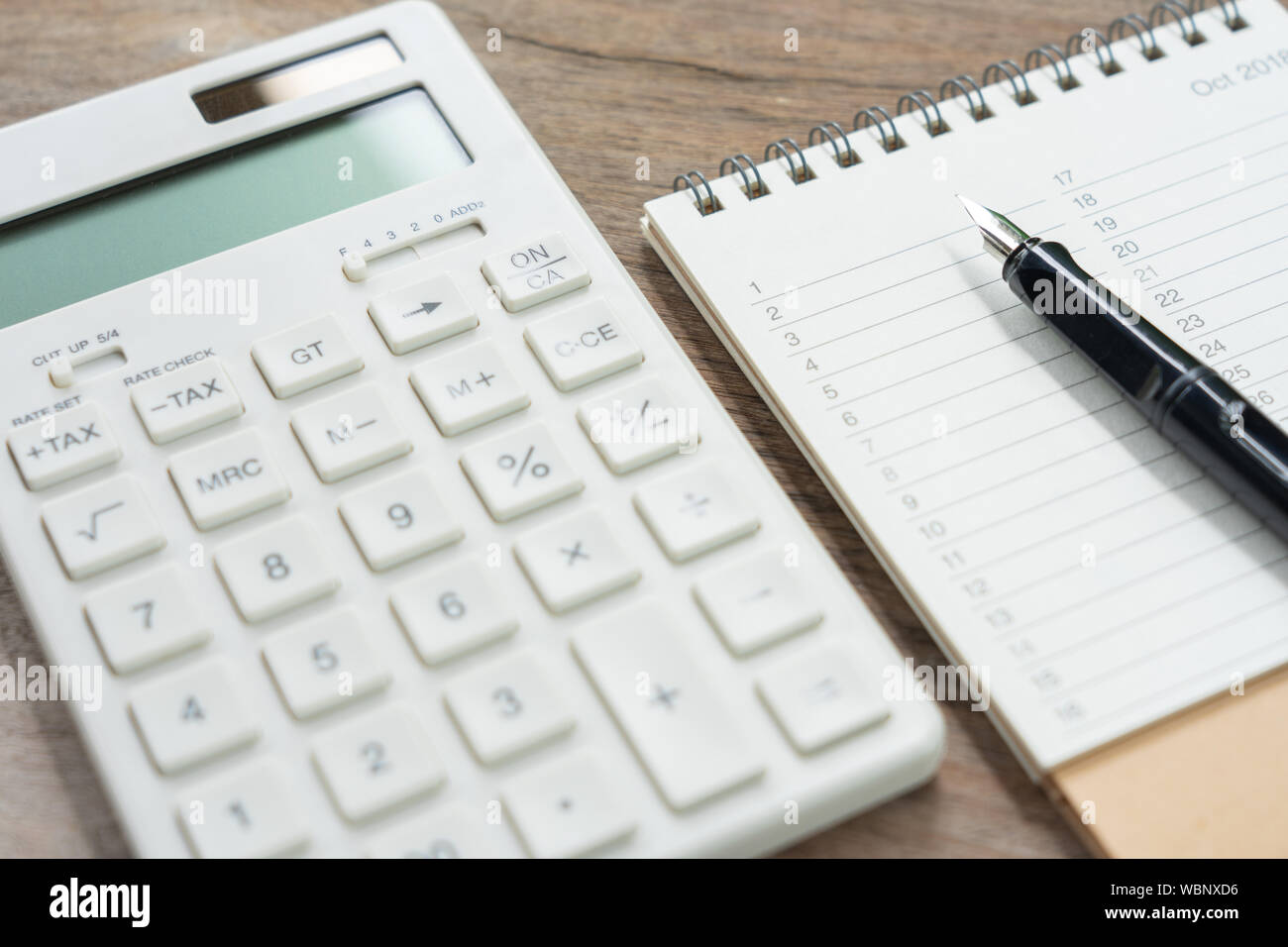 Keypad TAX button For tax calculation. Easy to calculate. on White ...