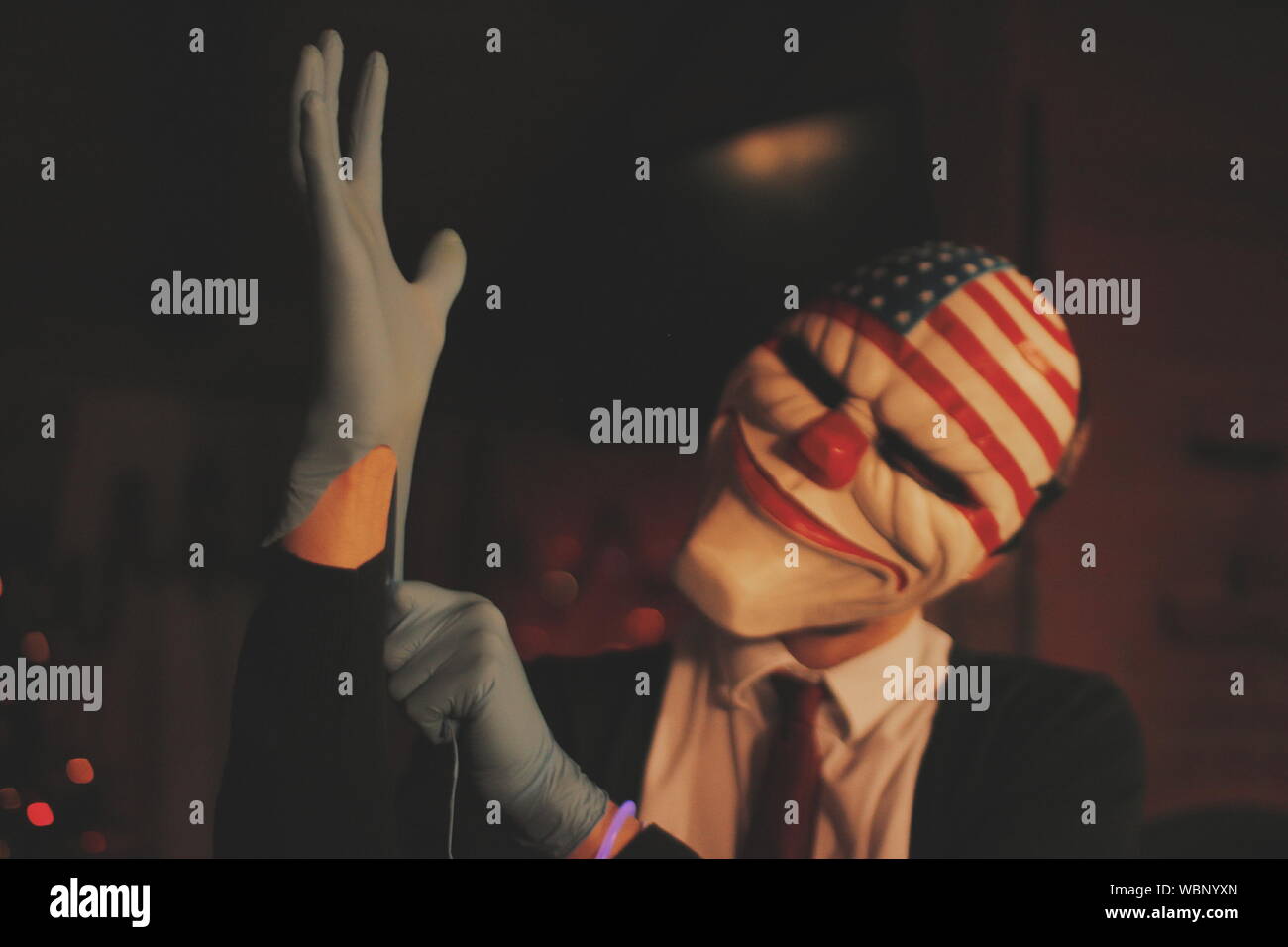 Man wearing flag hi-res stock photography and images - Alamy