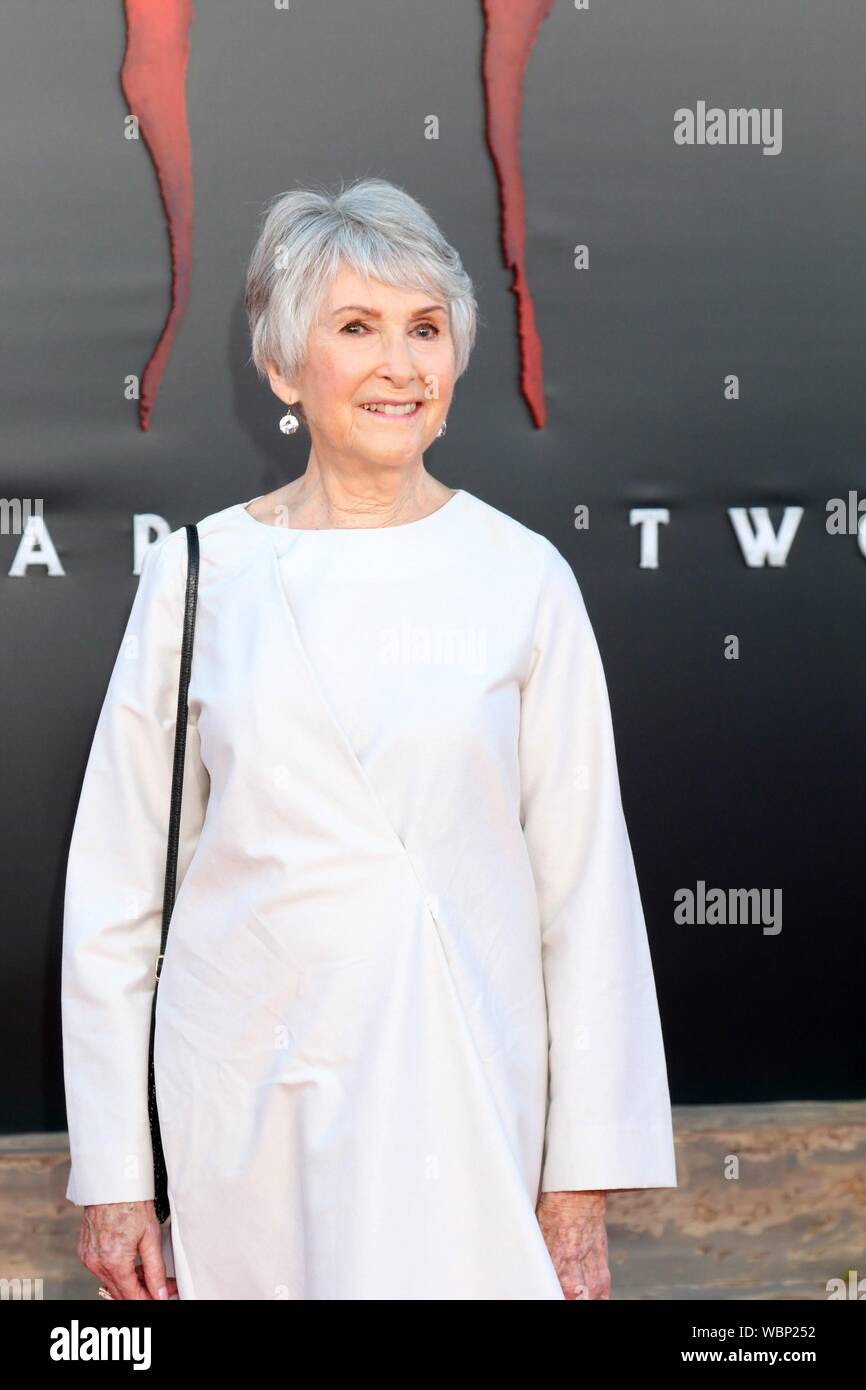 Los Angeles, CA. 26th Aug, 2019. Joan Gregson at arrivals for IT ...