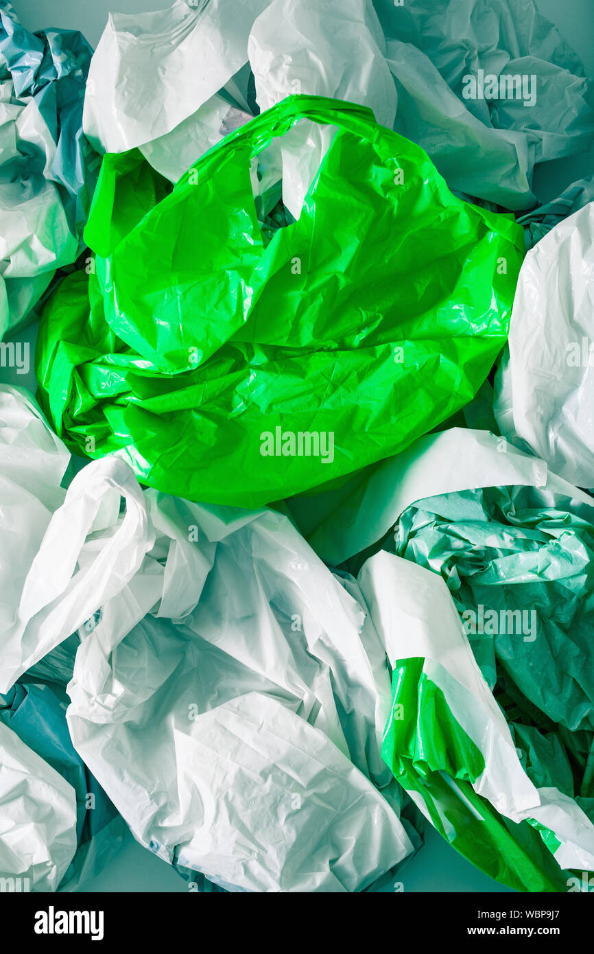 disposable plastic bag, waste, recycling, environmental issues Stock Photo - Alamy