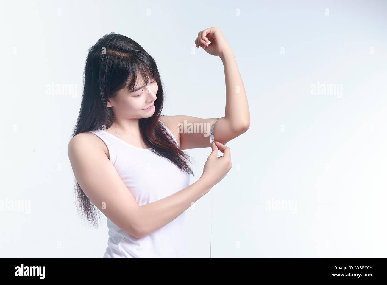 Measuring arm tape measure hi-res stock photography and images - Alamy