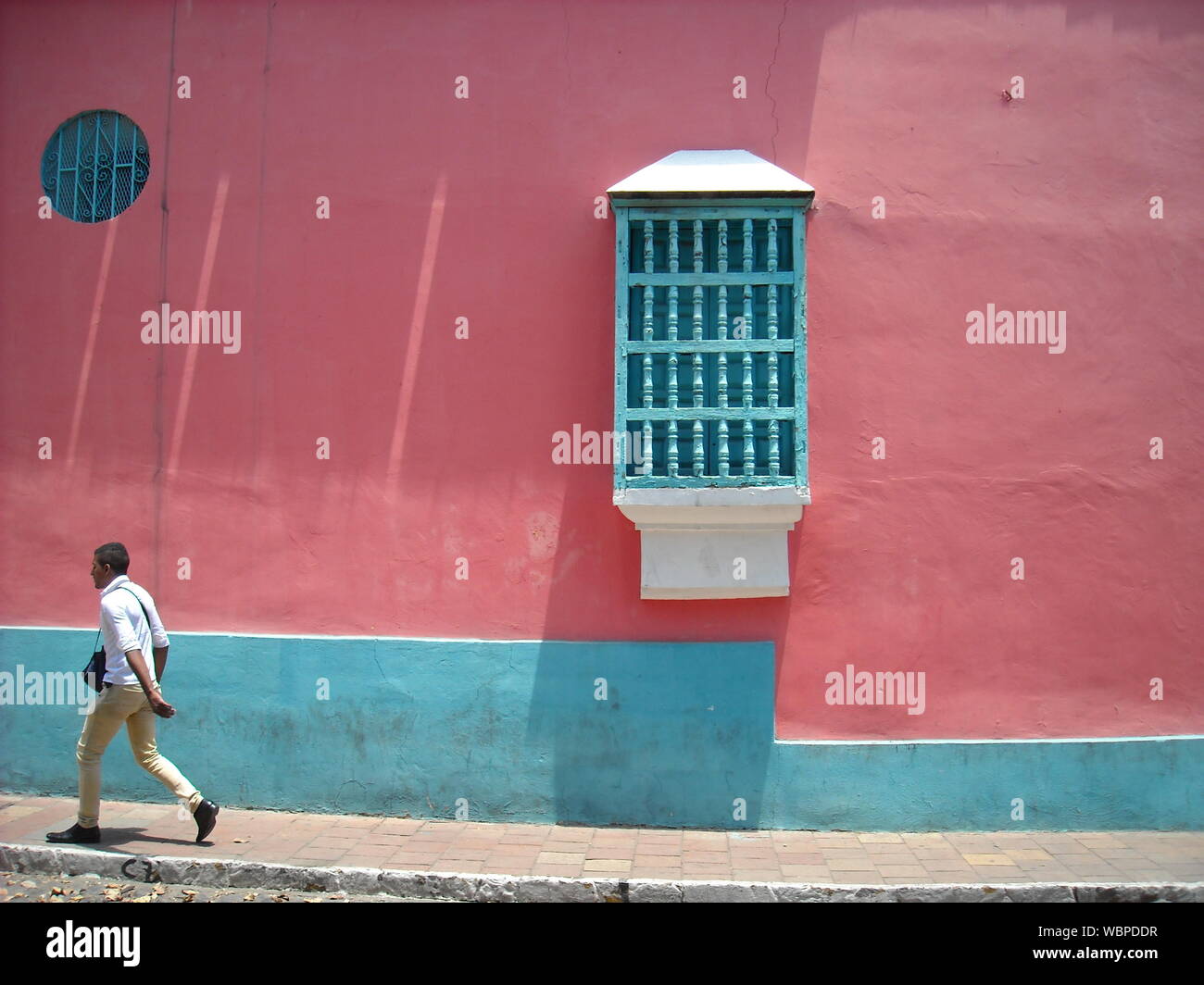 Venezuela, Caracas. View of the colonial part of the Petare ...