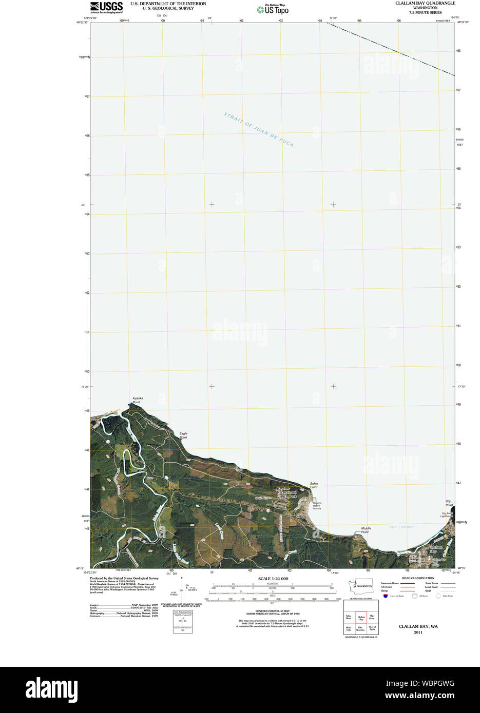 Clallam map Cut Out Stock Images & Pictures - Alamy