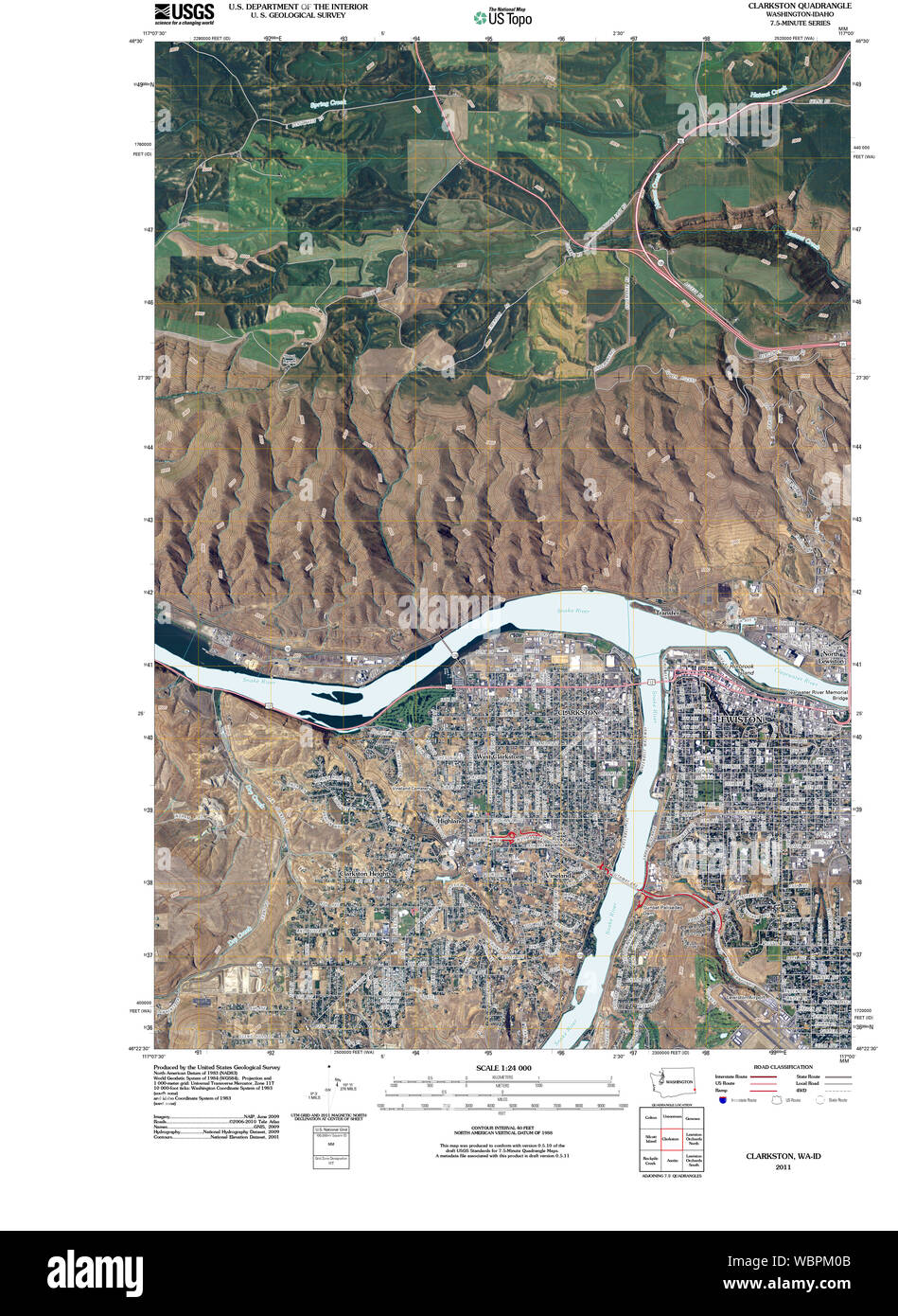 Map of clarkston washington hi-res stock photography and images - Alamy