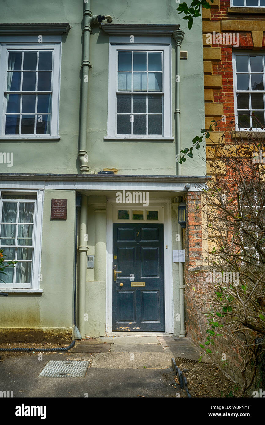 edmond halley house in oxford Stock Photo - Alamy