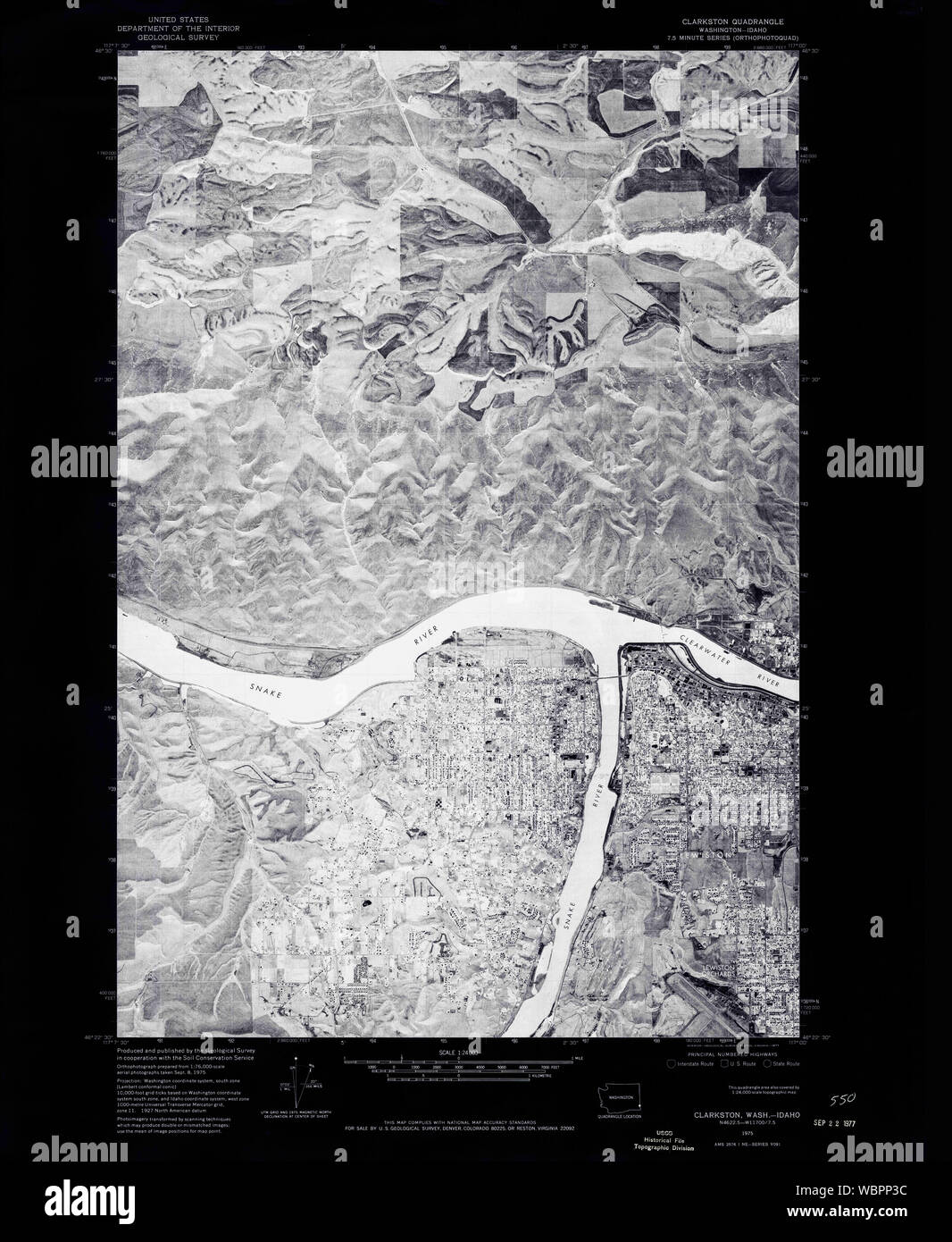 Clarkston washington map hi-res stock photography and images - Alamy