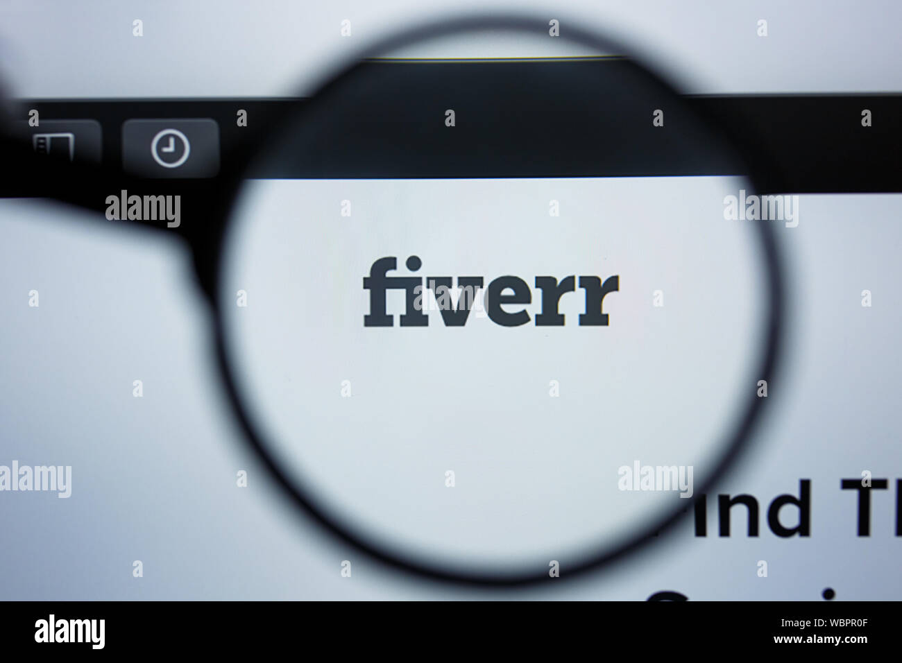 Fiverr homepage hi-res stock photography and images - Alamy