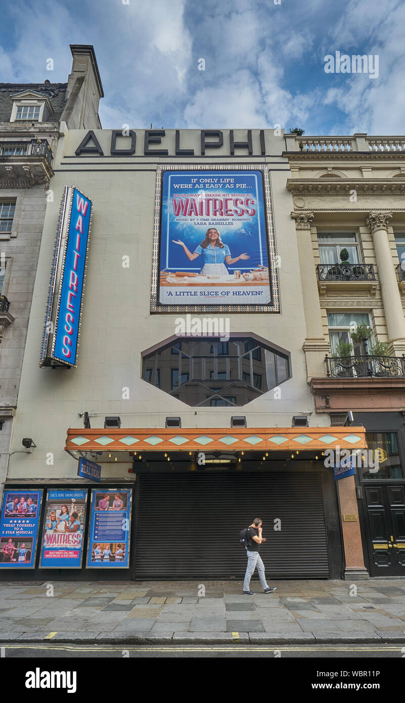 adelphi theatre on the strand in london Stock Photo - Alamy
