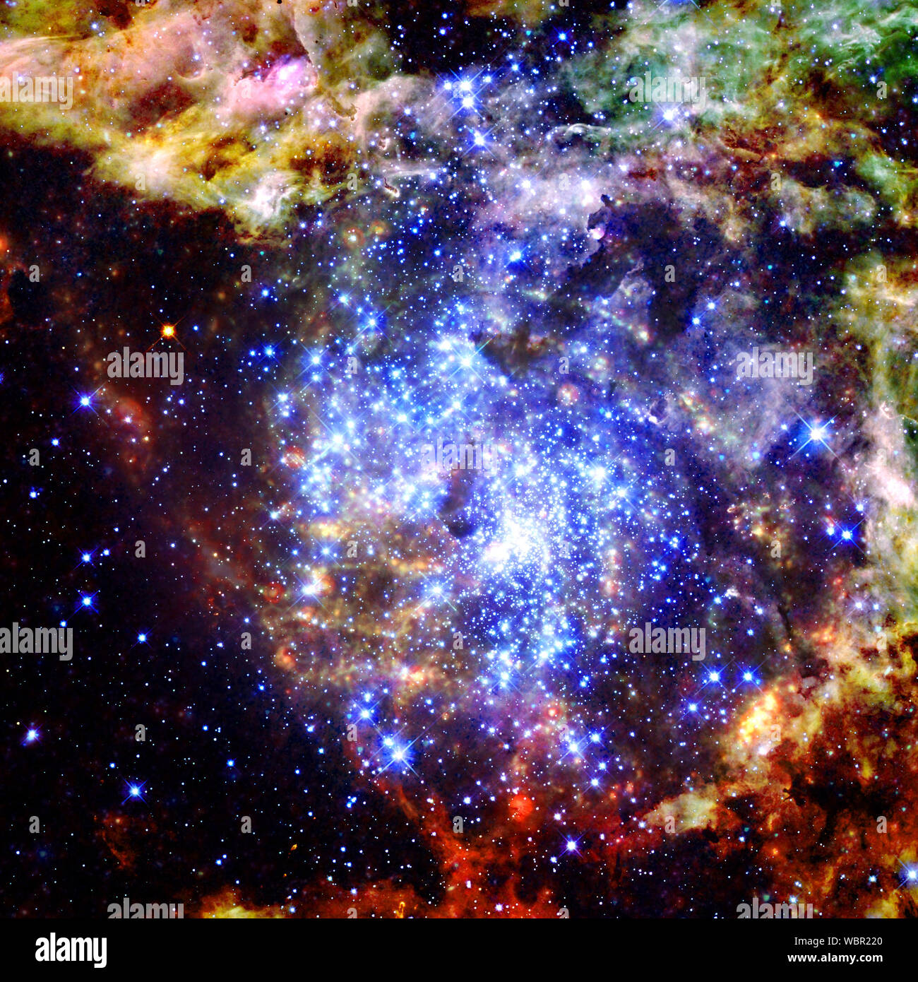 Nebula in outer space. Gas and dust clouds. Elements of this image ...