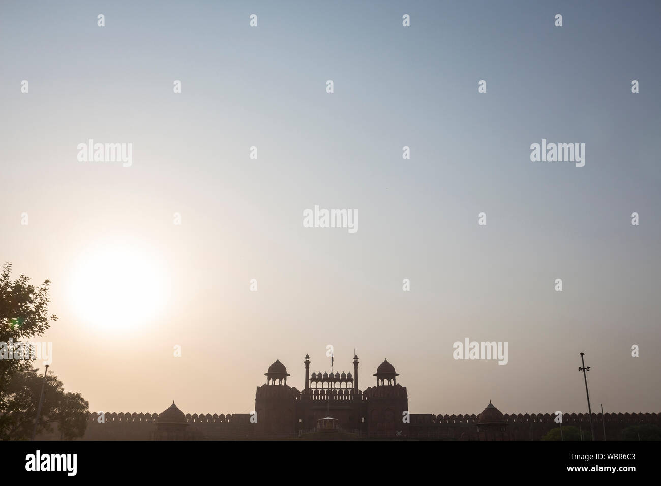 Red fort at sunset hi-res stock photography and images - Alamy