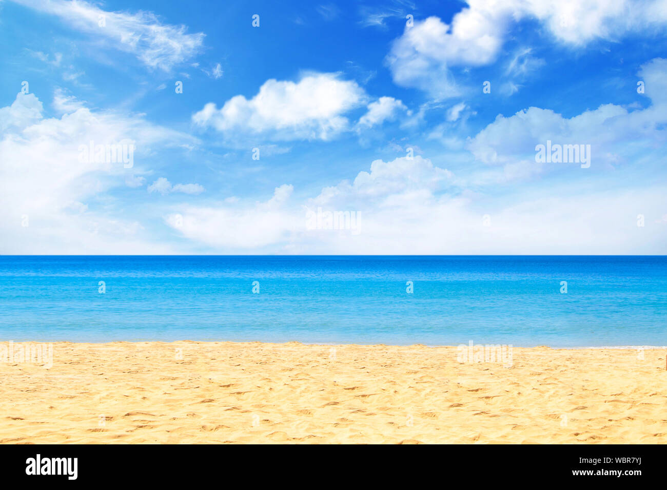 Tropical Summer Beach Stock Photo - Alamy