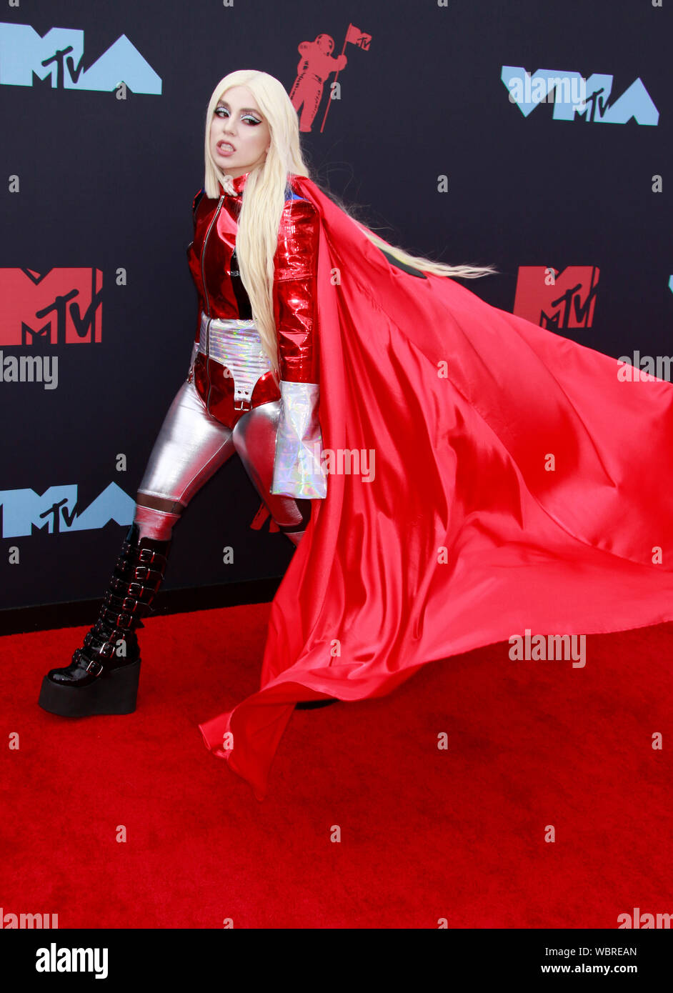 Newark, USA. 26th Aug, 2019. Ava Max at the 2019 MTV VMAs at Prudential ...