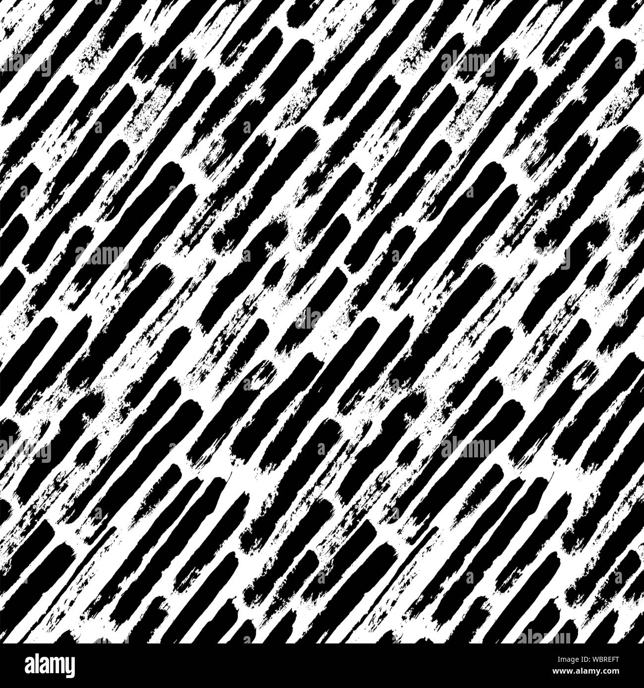 Painted striped pattern. Seamless diagonal brush stroke lines Stock ...