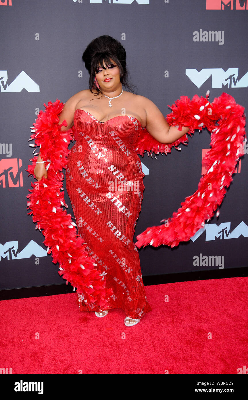 Newark, USA. 26th Aug, 2019. Lizzo (Melissa Viviane Jefferson) attends ...