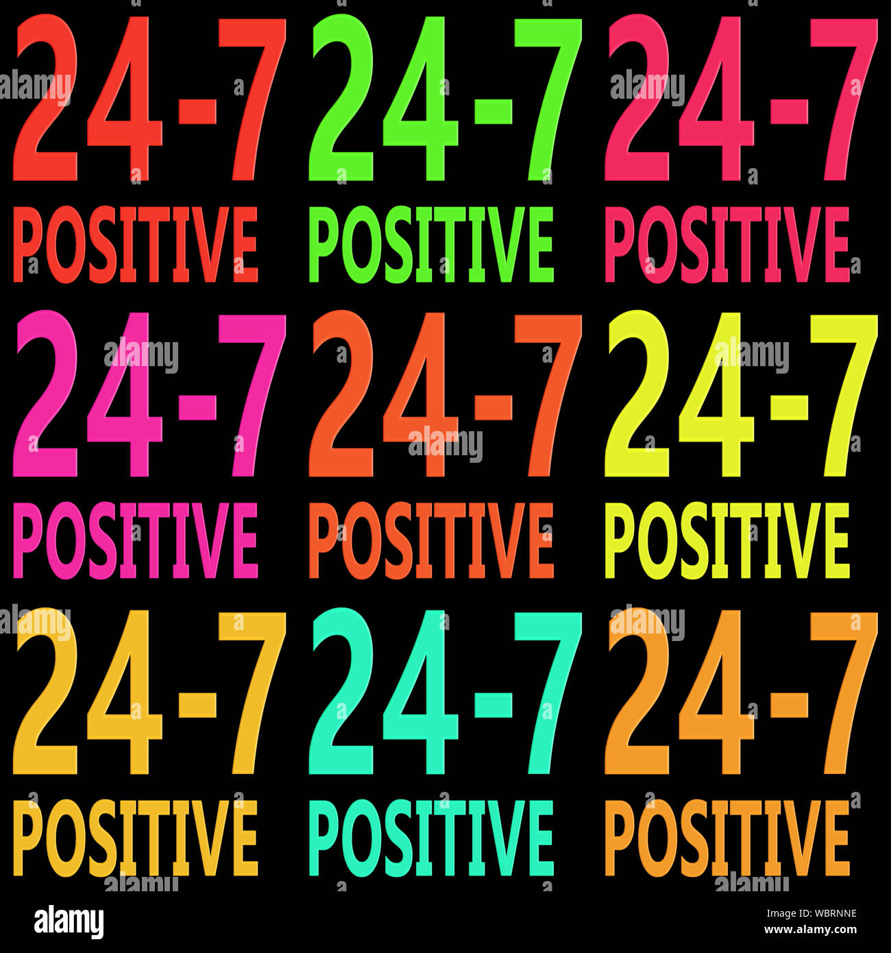 Inspirational positive emotion typographic concept seamless pattern ...