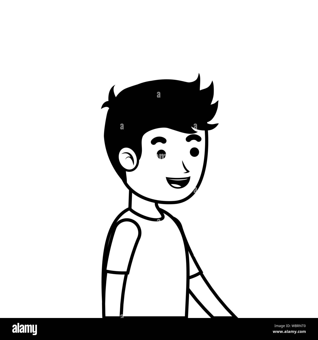 Isolated boy cartoon design Stock Vector Image & Art - Alamy