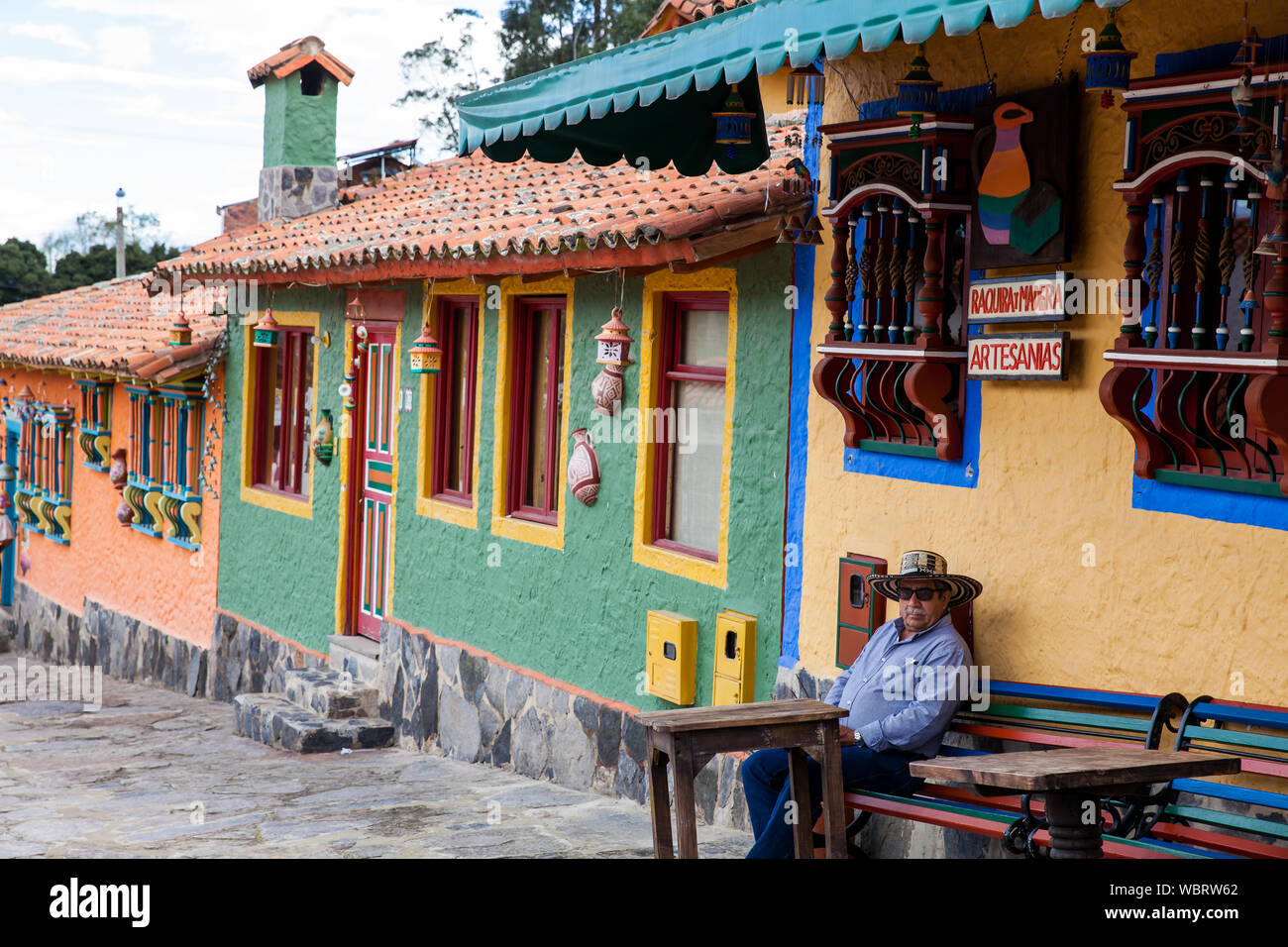 DUITAMA, COLOMBIA - AUGUST, 2019: Tourists visiting the beautiful ...