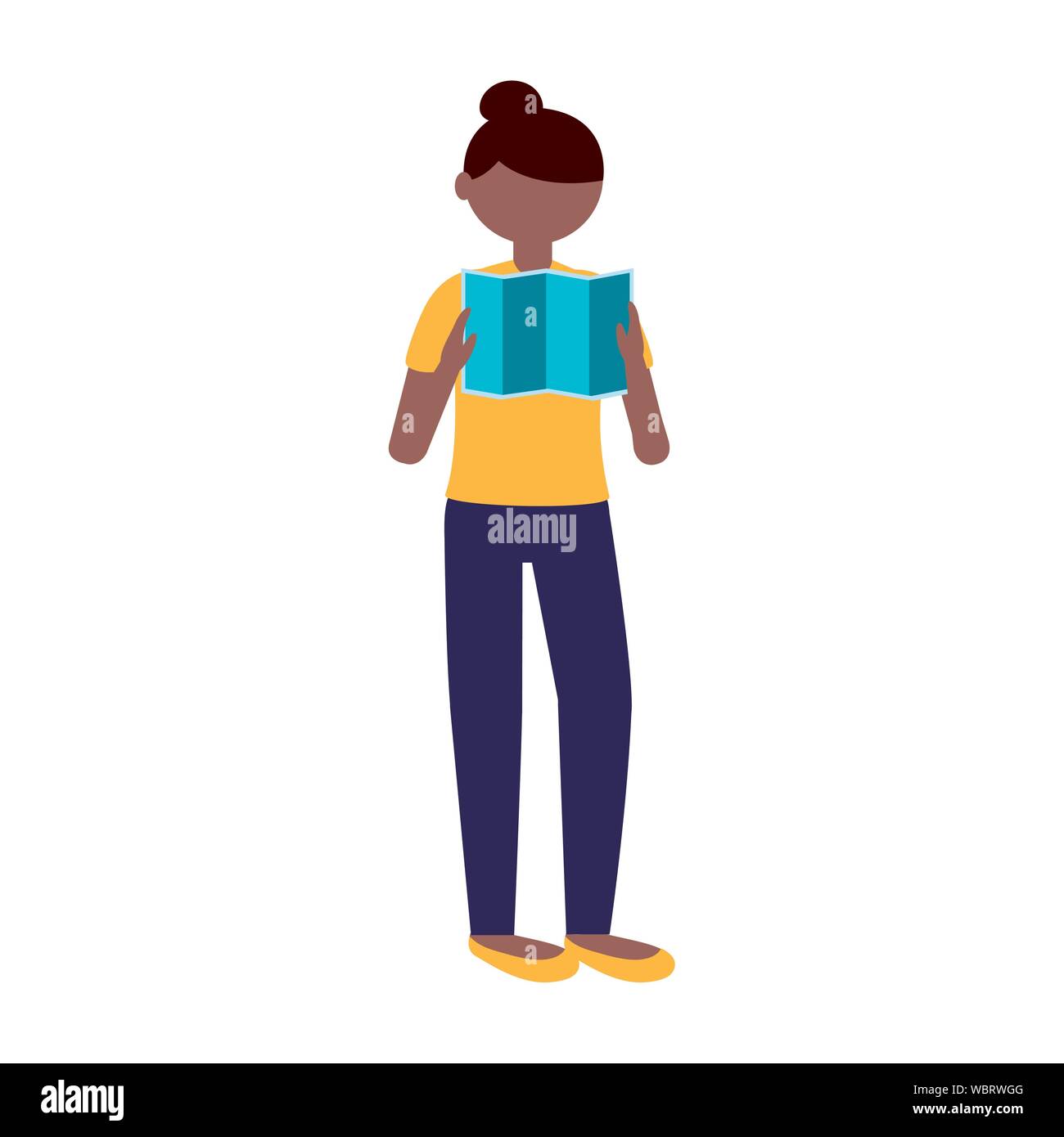 Wanderer woman, isolated Cut Out Stock Images & Pictures - Alamy