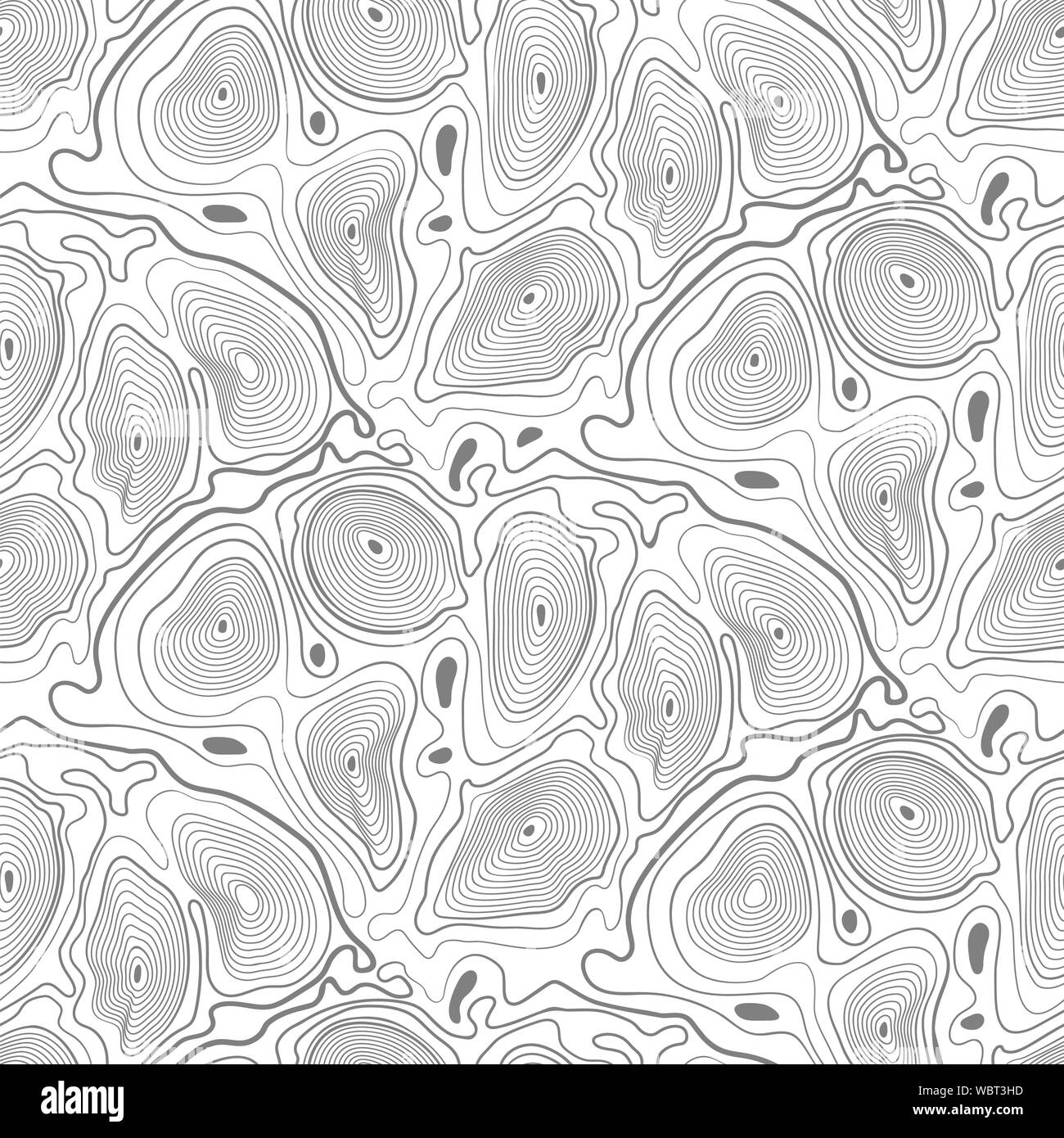 Abstract seamless vector pattern. Blending lines, ripples, waves. Gray ...