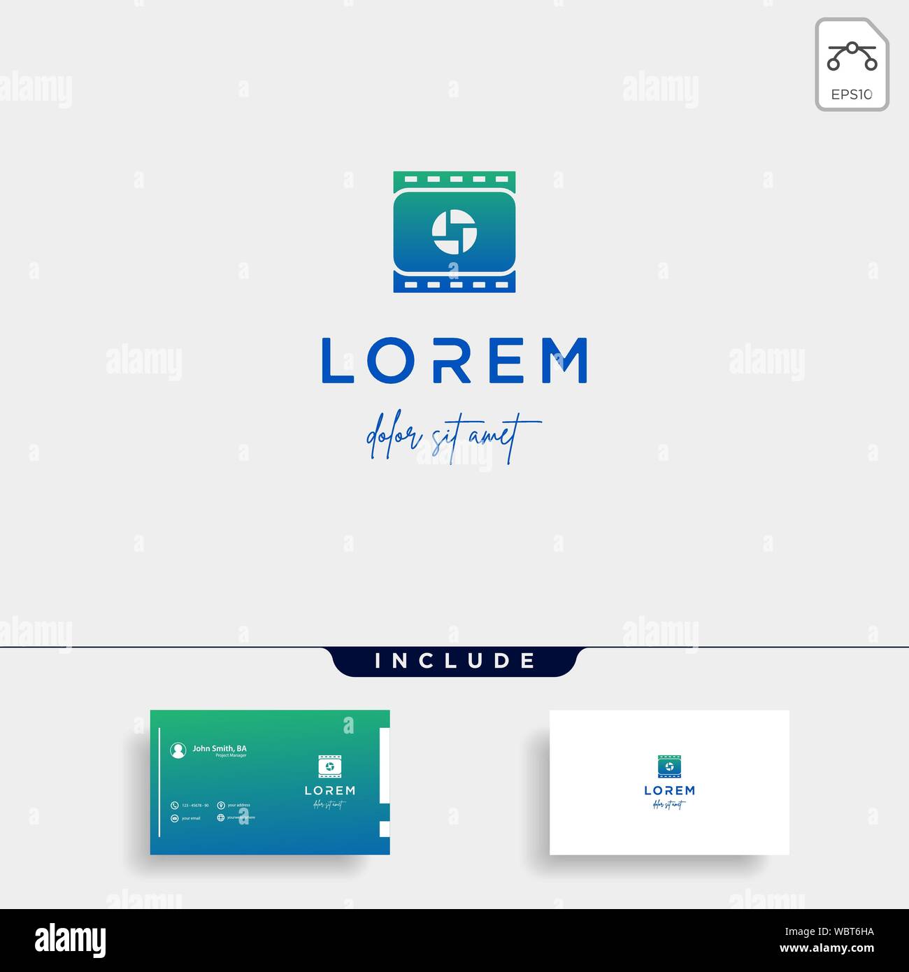 Movie Camera Logo Design Vector Illustration sign Stock Vector Image ...