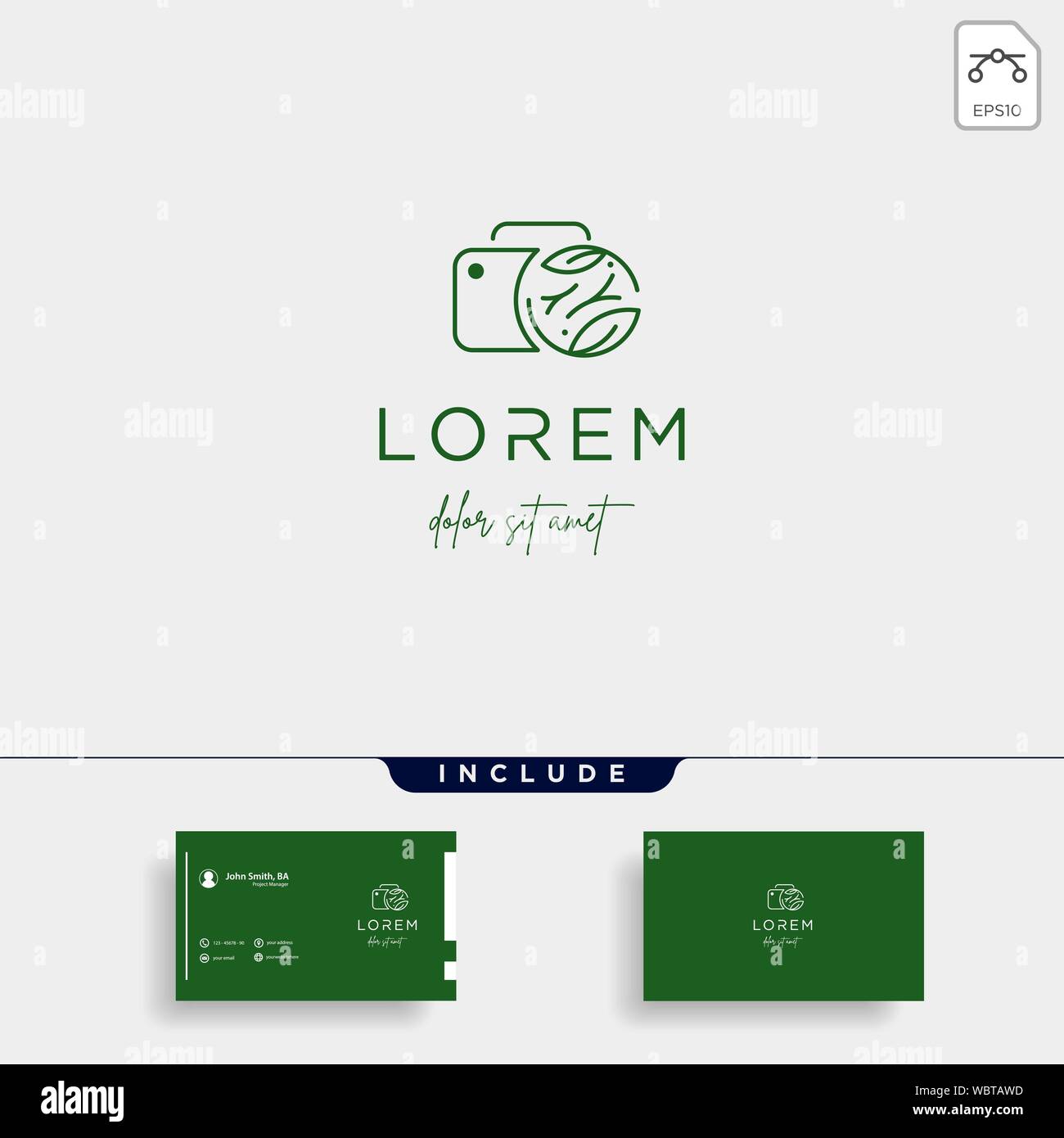 Camera Shutter Leaf Logo Design Vector Icon Stock Vector Image & Art ...