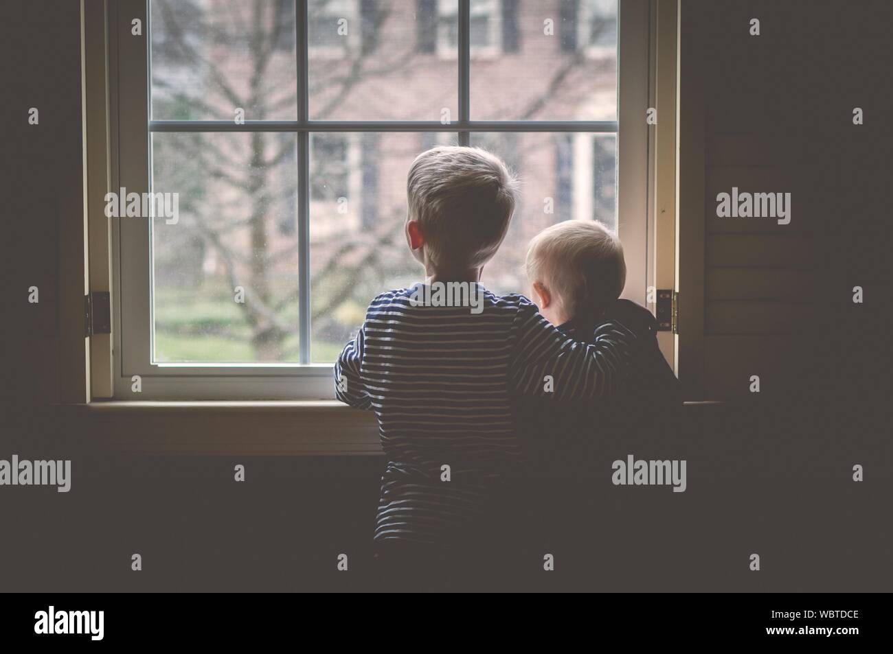 Two Blond Brothers High Resolution Stock Photography and Images - Alamy