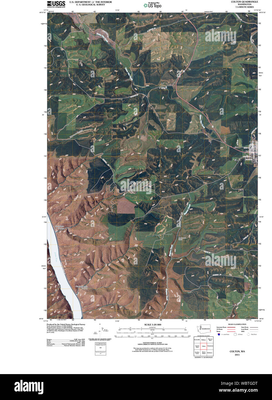 Colton washington map Cut Out Stock Images & Pictures - Alamy