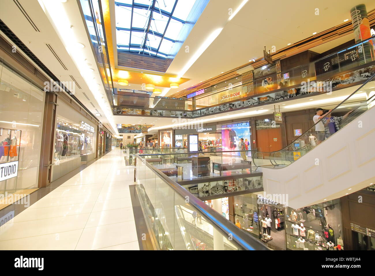 People visit Mall of Berlin shopping mall Berlin Germany Stock Photo - Alamy