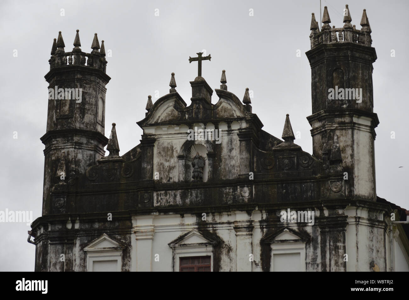 Upper facade of the St. Francis of Assisi. This charch was built in ...
