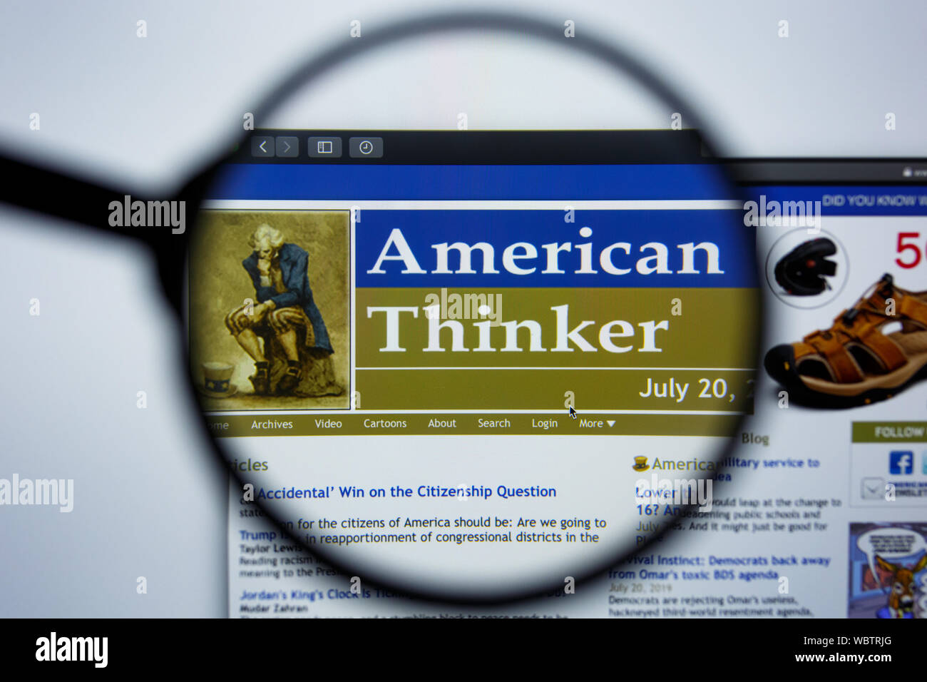 Los Angeles, California, USA - 21 Jule 2019: Illustrative Editorial of ...