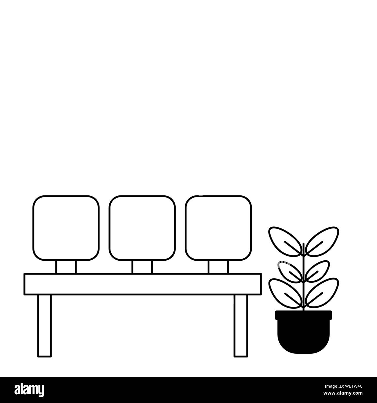 Isolated airport seats vector design Stock Vector Image & Art - Alamy