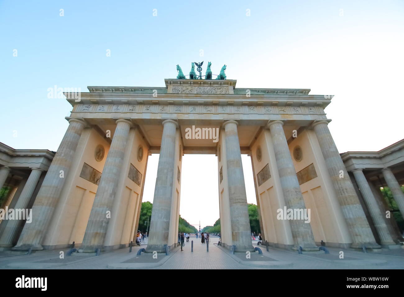 Brandenburger gate historical architecture Berlin Germany Stock Photo ...