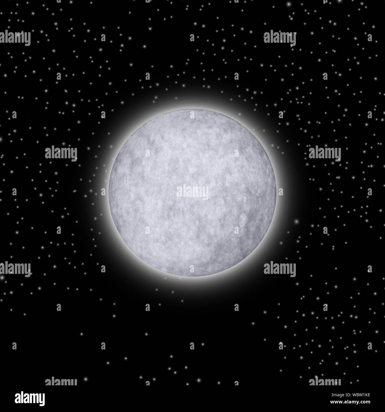 Full moon and stars, vector illustration Stock Vector Image & Art - Alamy