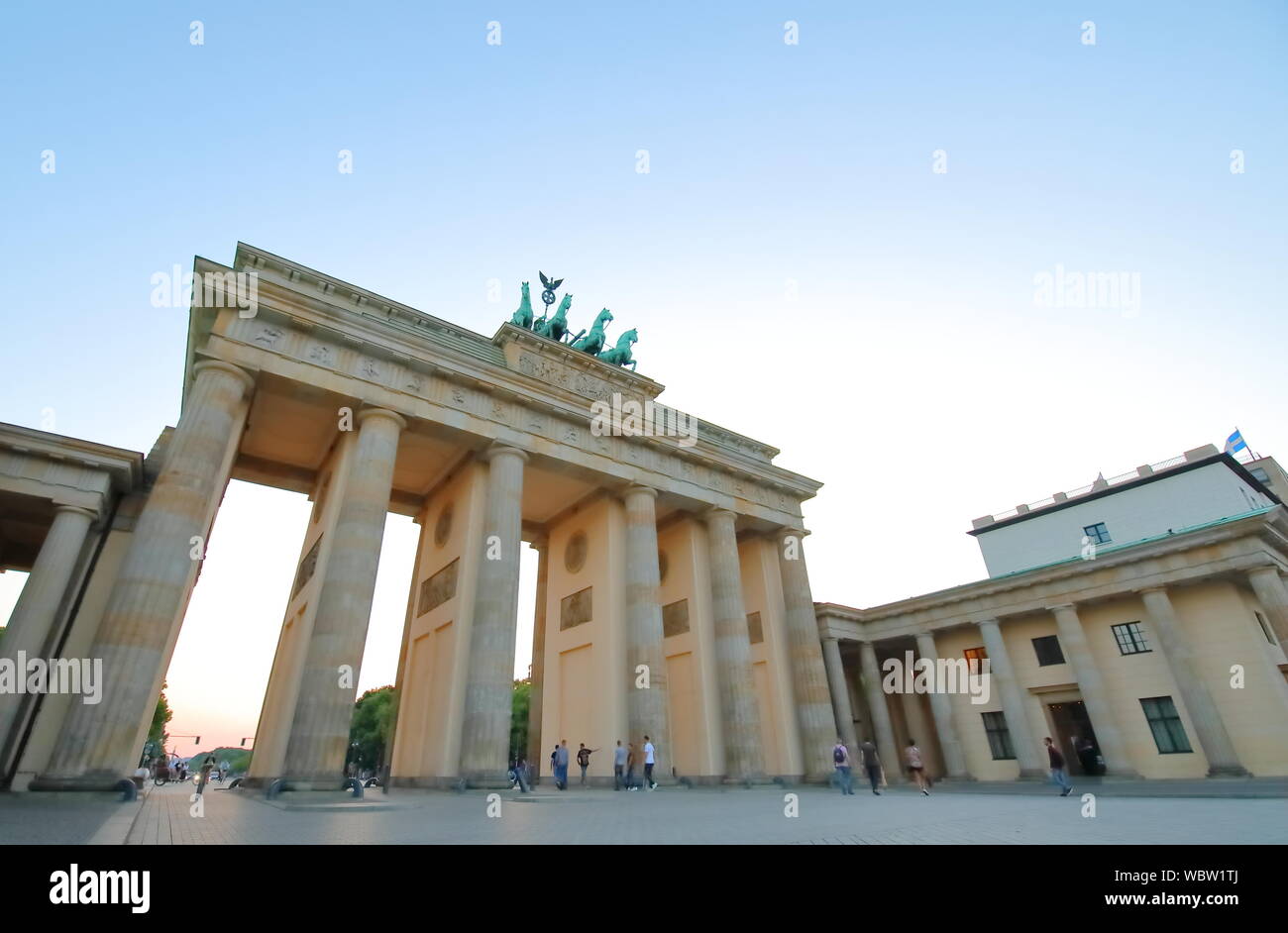 Brandenburger gate historical architecture Berlin Germany Stock Photo ...